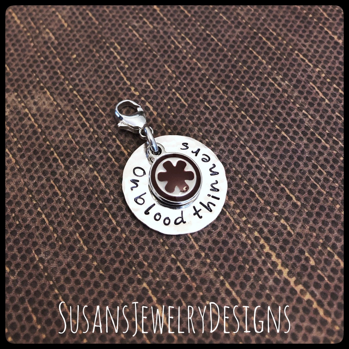 Custom Medical Alert Clip on Charm Medical ID Clip Sterling | Etsy