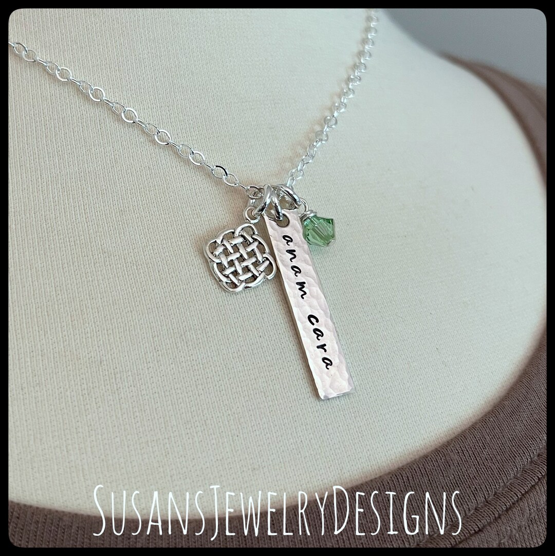 Anam Cara Necklace, Celtic Jewelry, Sterling Silver Pendant, Celtic ...