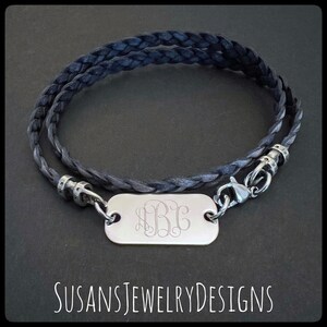 Custom Monogram Bracelet Gift for Her Initial Bracelets - Etsy
