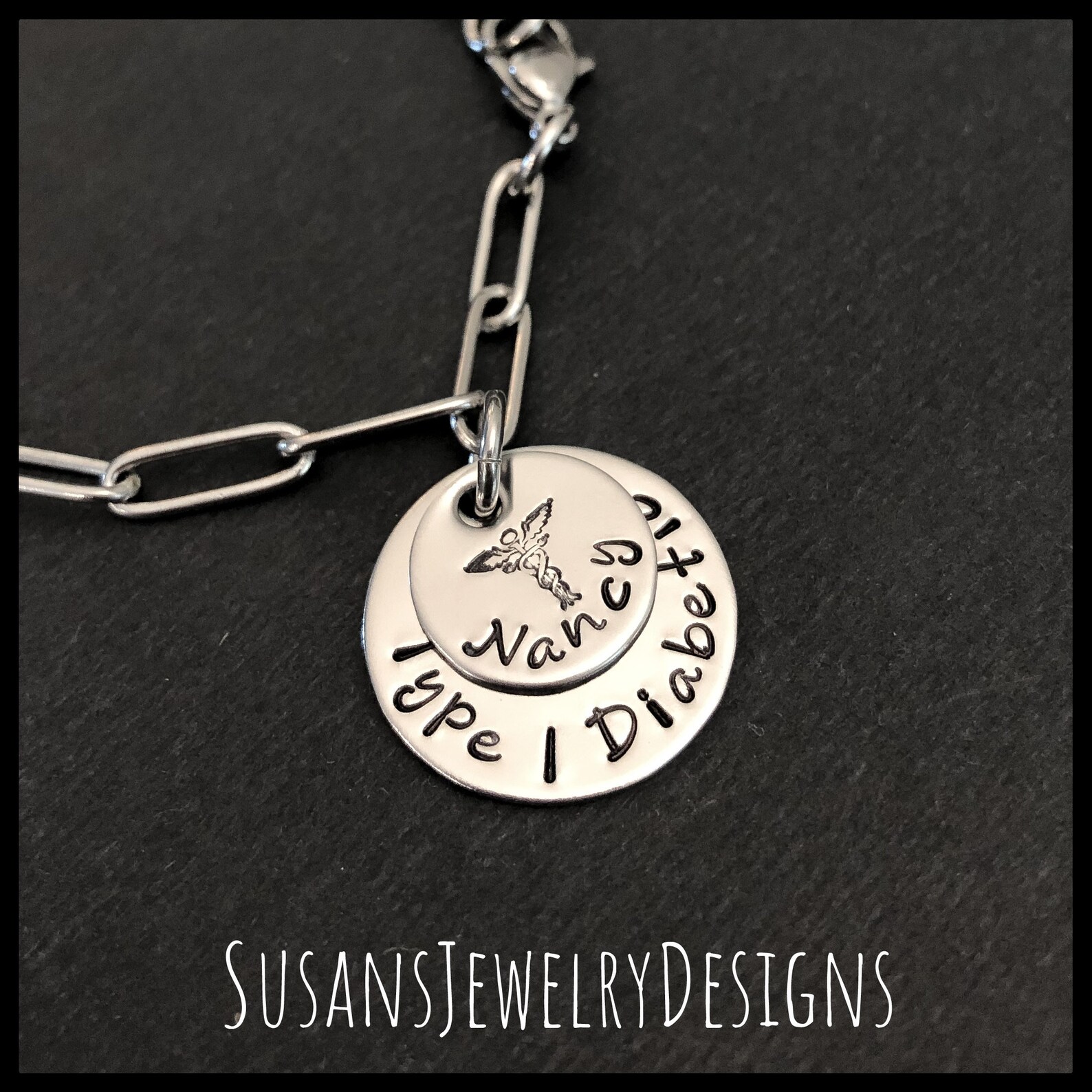 Custom Medical Alert Paperclip Bracelet Medical ID Paper - Etsy