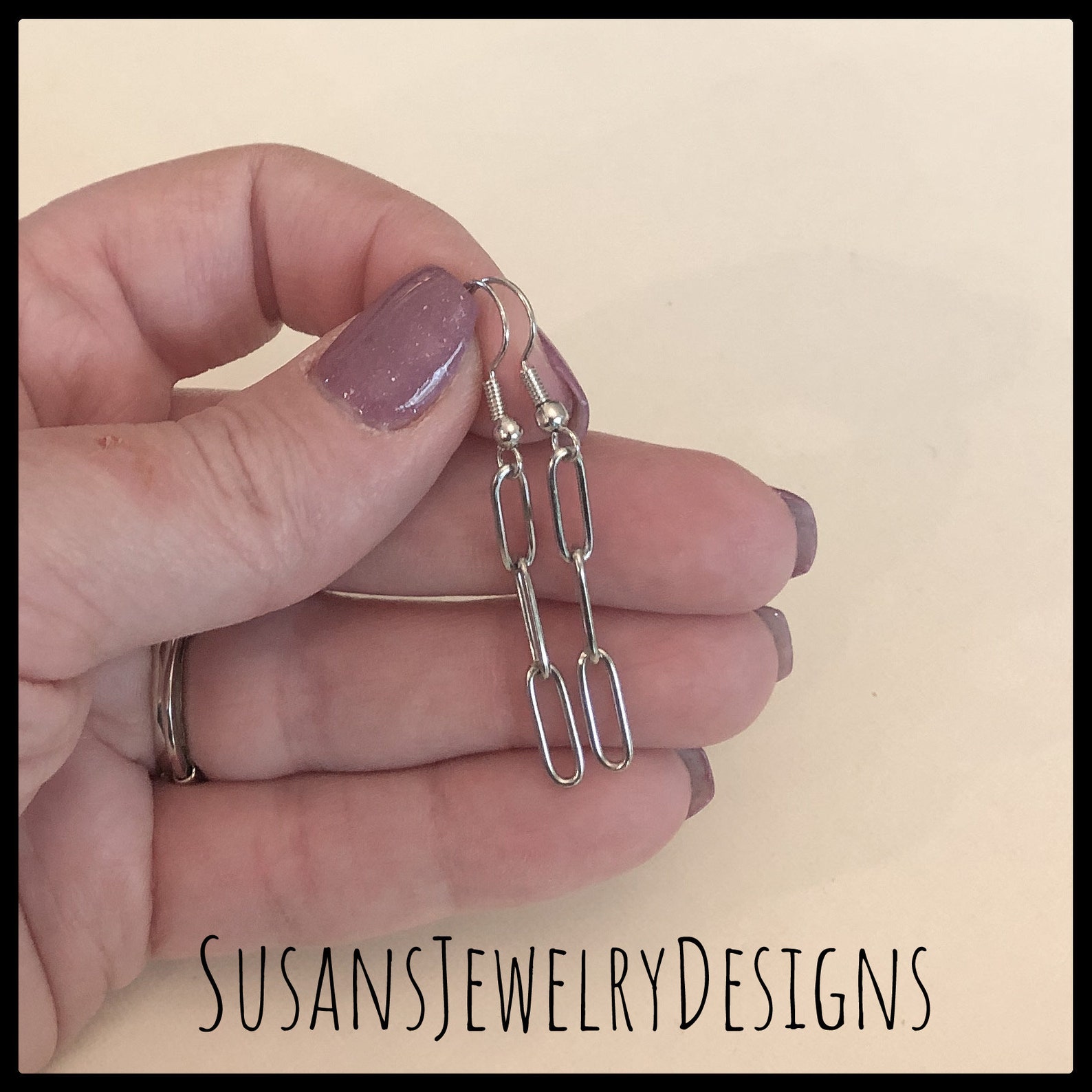 Paperclip Earrings Stainless Steel Jewelry Gift for Her | Etsy