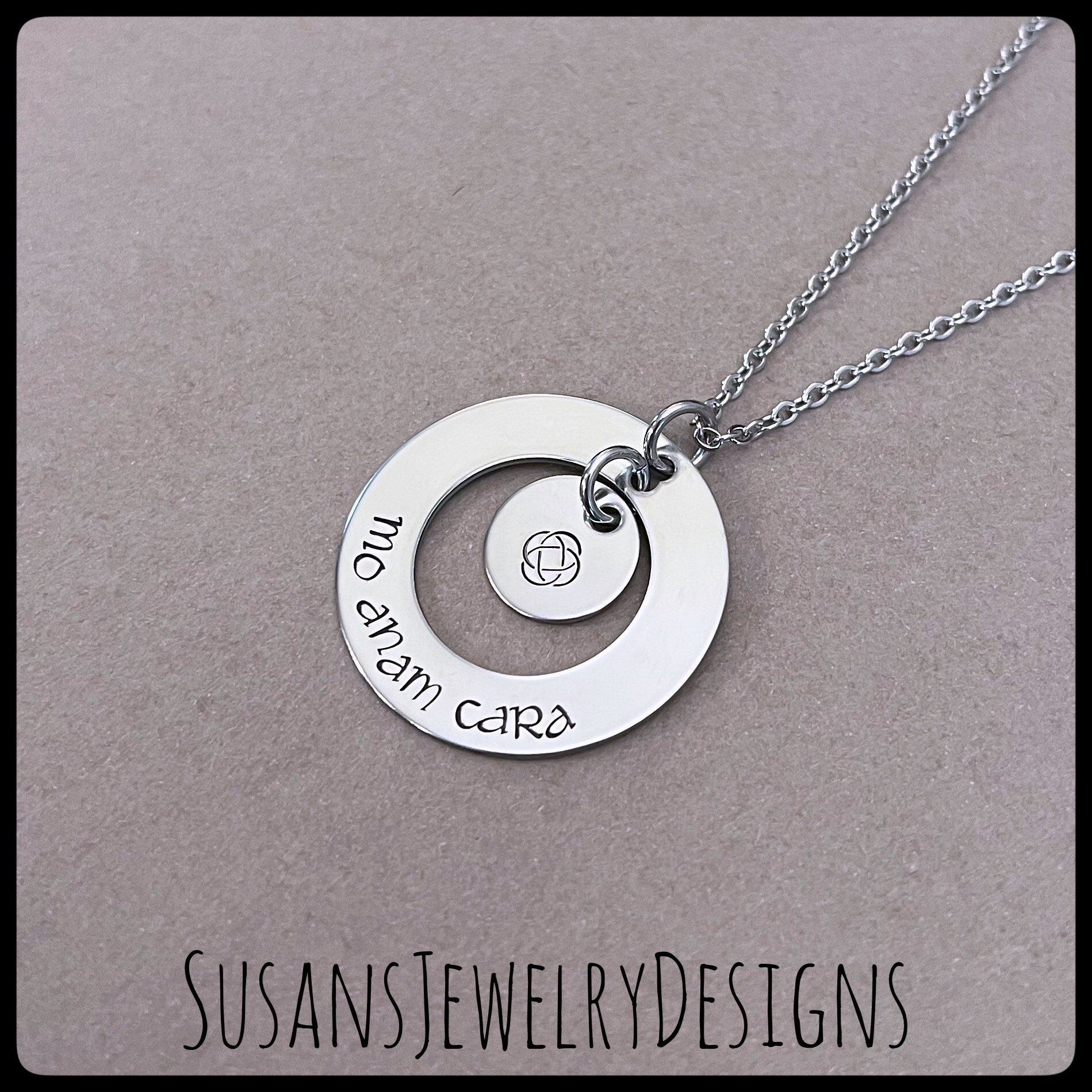 Mo Anam Cara Necklace, Celtic Jewelry, Stainless Steel Pendant, Celtic ...