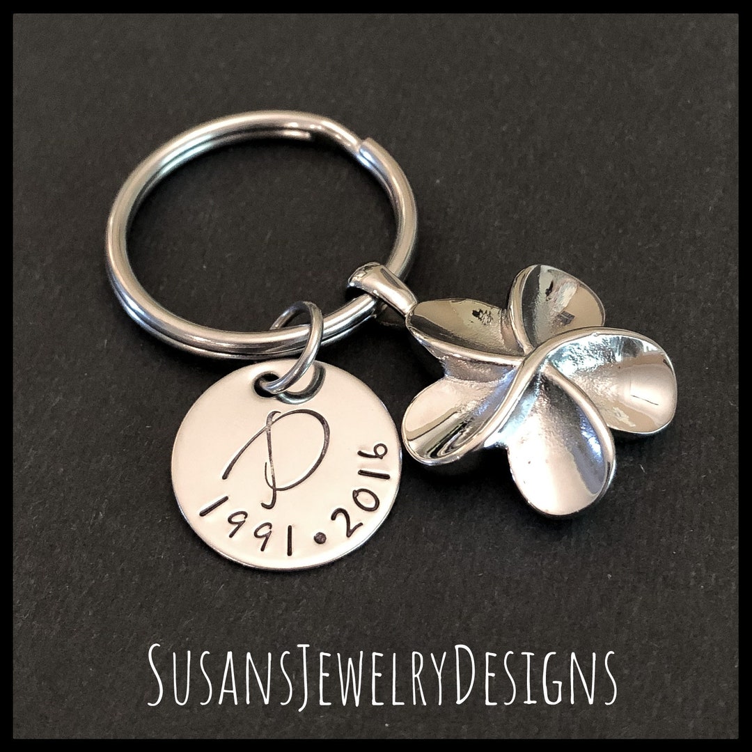Custom Flower Urn Key Chain, Stainless Steel, Memorial Key Ring ...