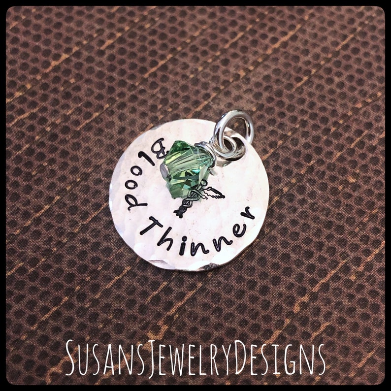 Medical Alert Pendant Disc sterling silver medical id | Etsy