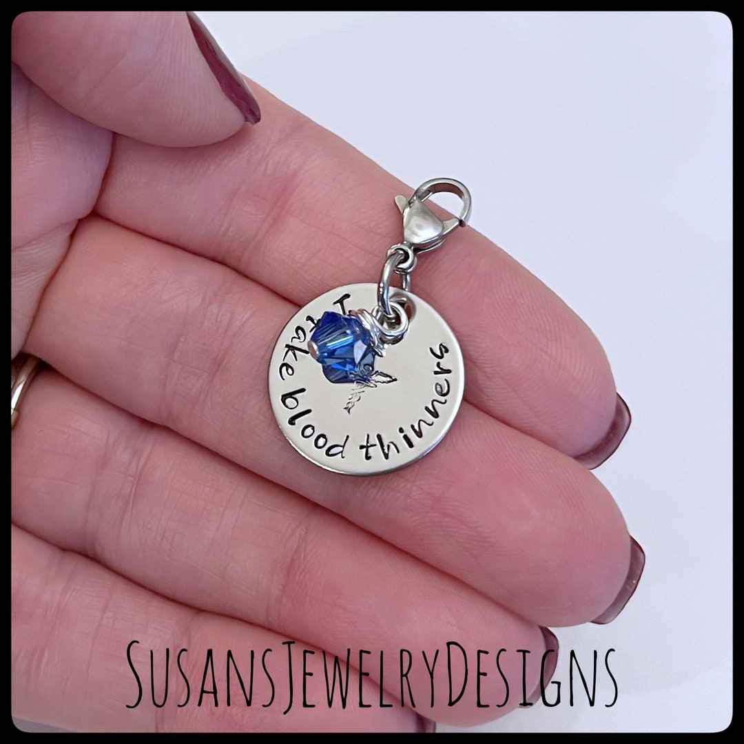 Custom Medical Alert Clip on Charm, Medical ID Clip, Stainless Steel ...