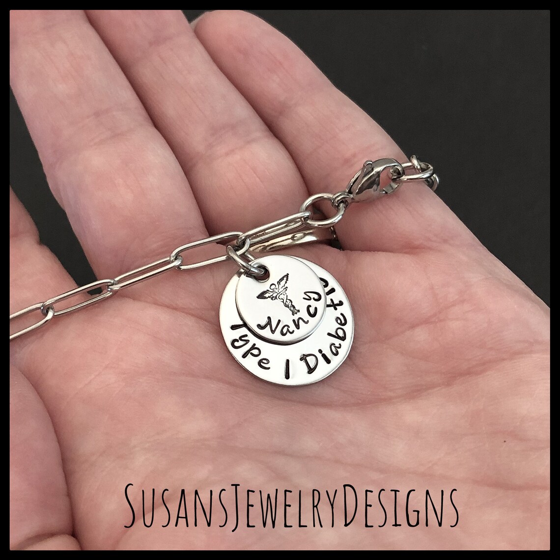 Custom Medical Alert Paperclip Bracelet Medical ID Paper | Etsy