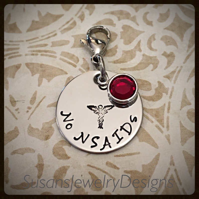 Custom Medical Alert Clip on Charm Medical ID Clip Stainless - Etsy