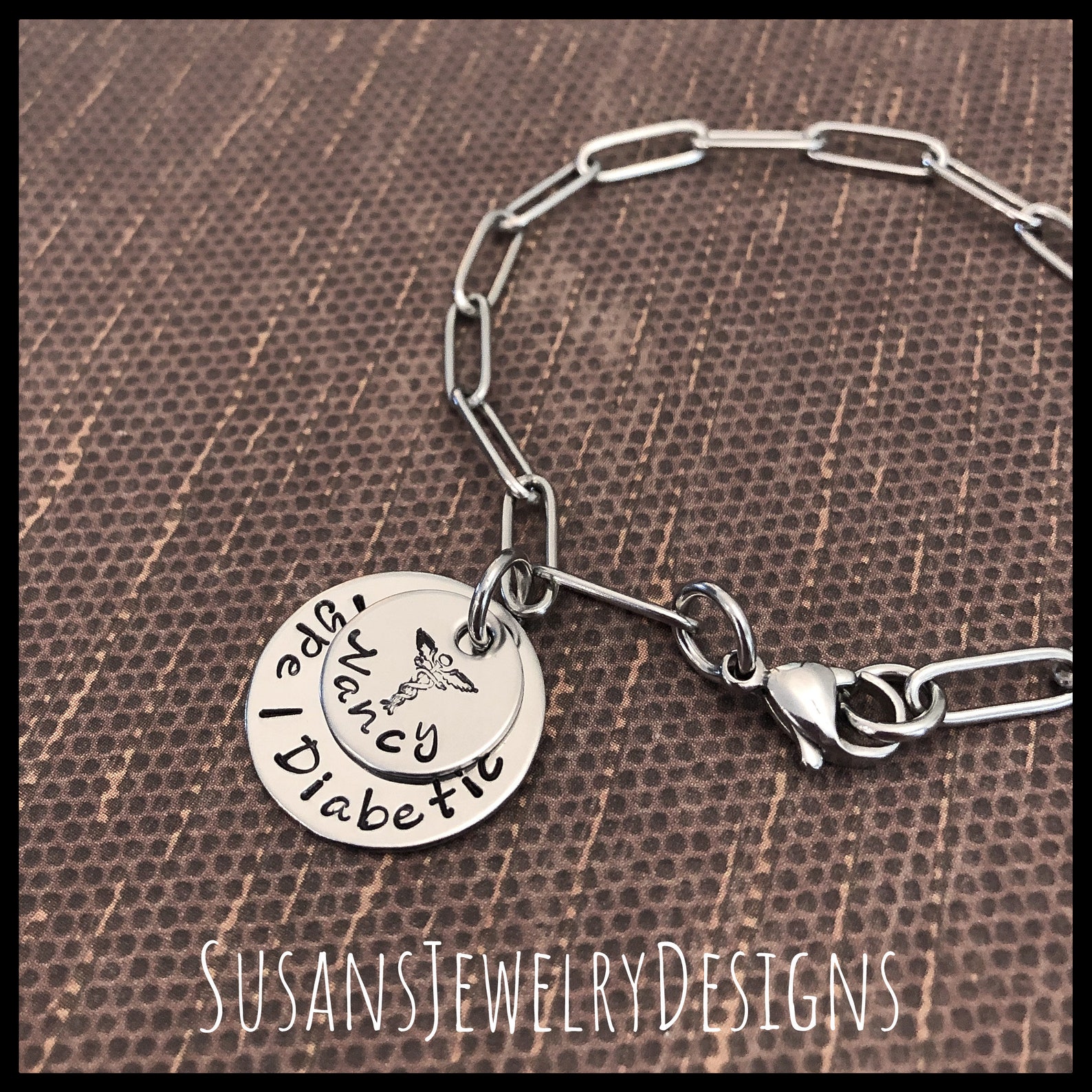 Custom Medical Alert Paperclip Bracelet Medical ID Paper - Etsy