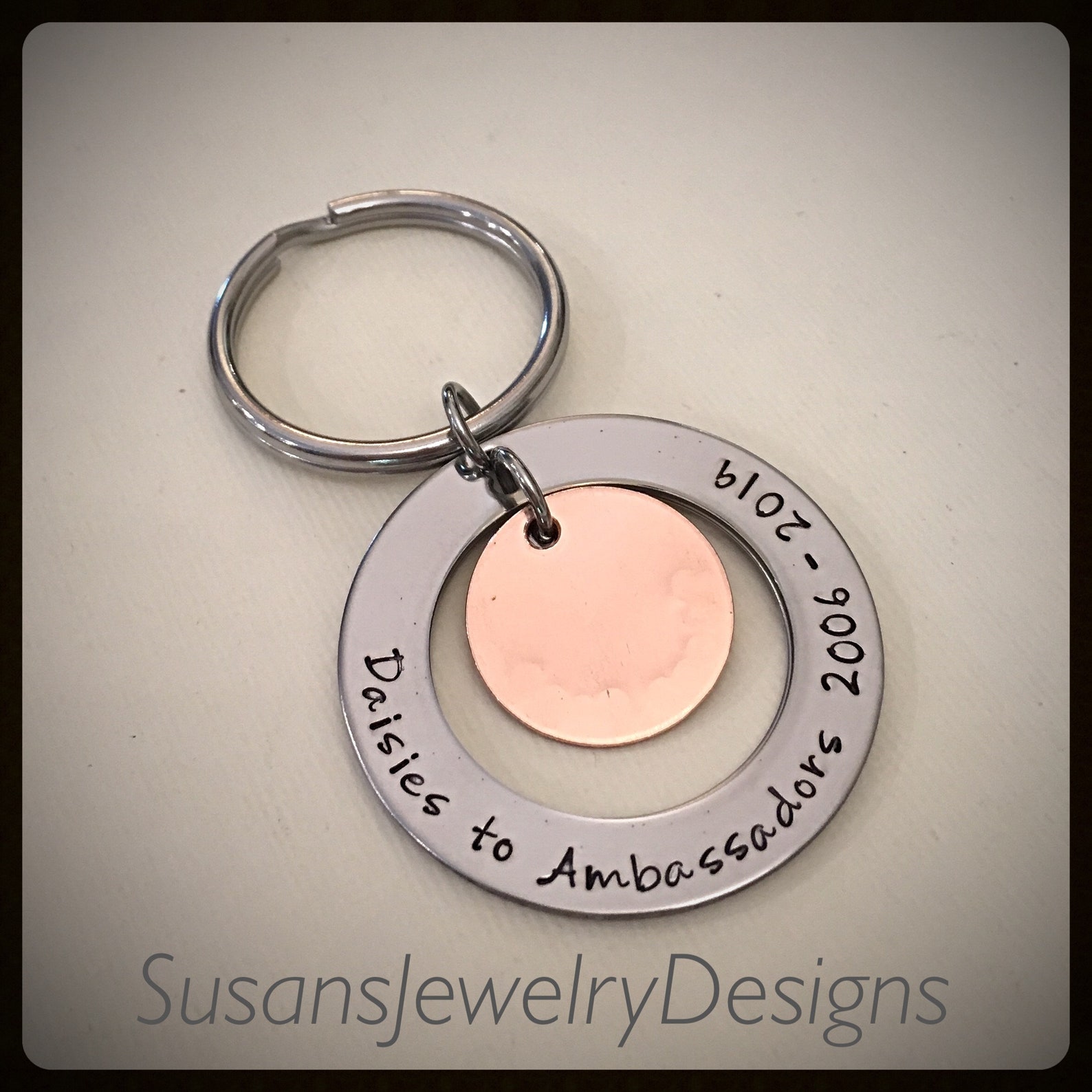 A Circle is Round Keychain Troop Key Ring Bridging Key | Etsy