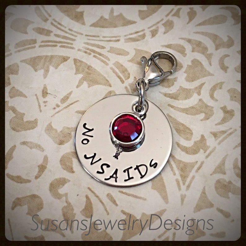 Custom Medical Alert Clip on Charm Medical ID Clip Stainless - Etsy