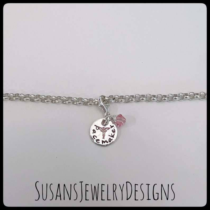 Custom Medical Alert Clip on Charm, Sterling Silver Medical Alert ...