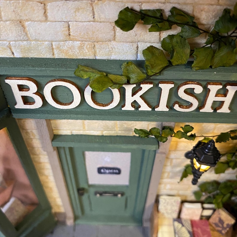 Miniature Bookstore Diorama in Shadow Box Frame - Unique Bookshop Gift ...