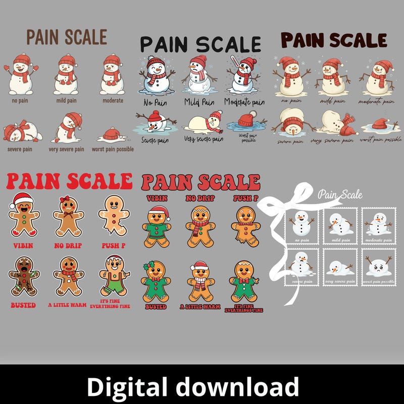 Pain Scale Graphic Nurse - Etsy
