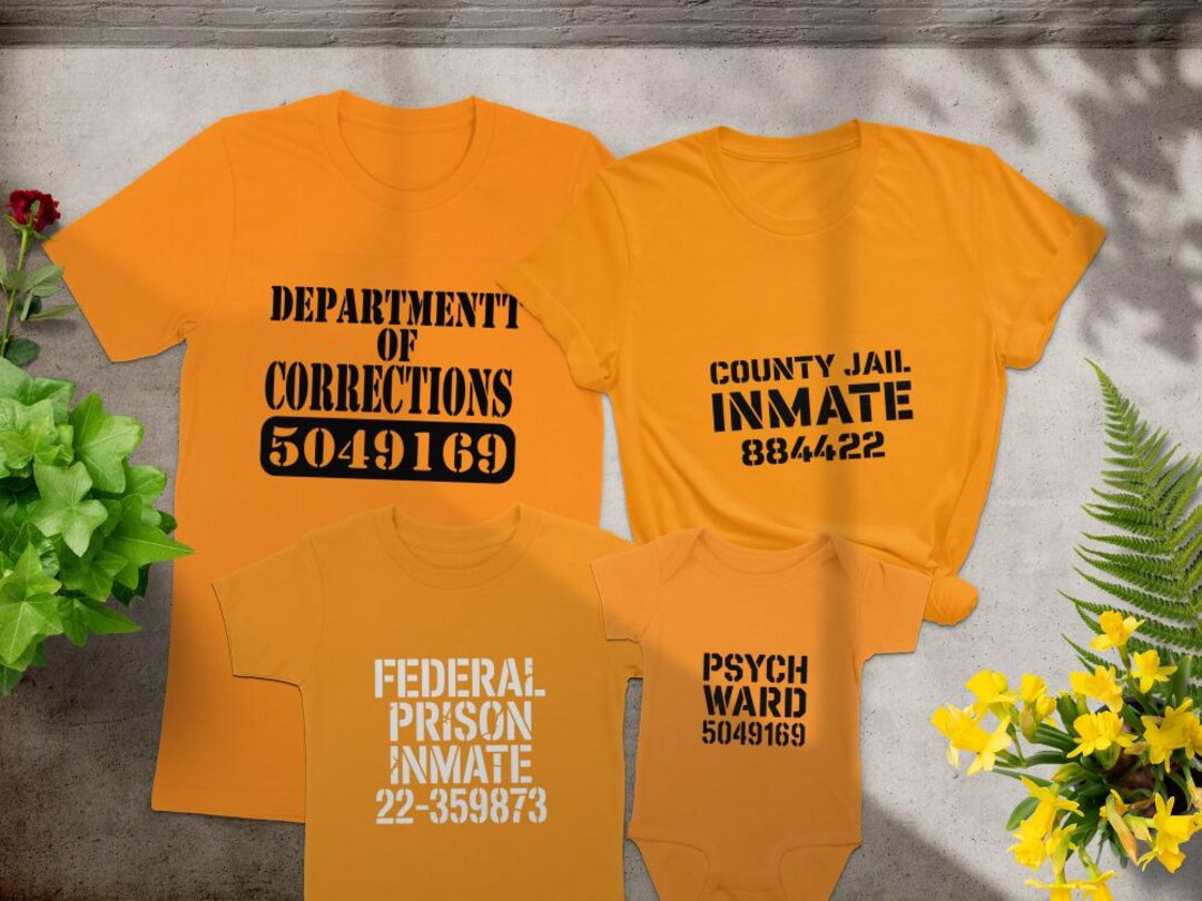 Funny Orange Jail Inmate PNG: Prisoner Costume Design (instant Download ...