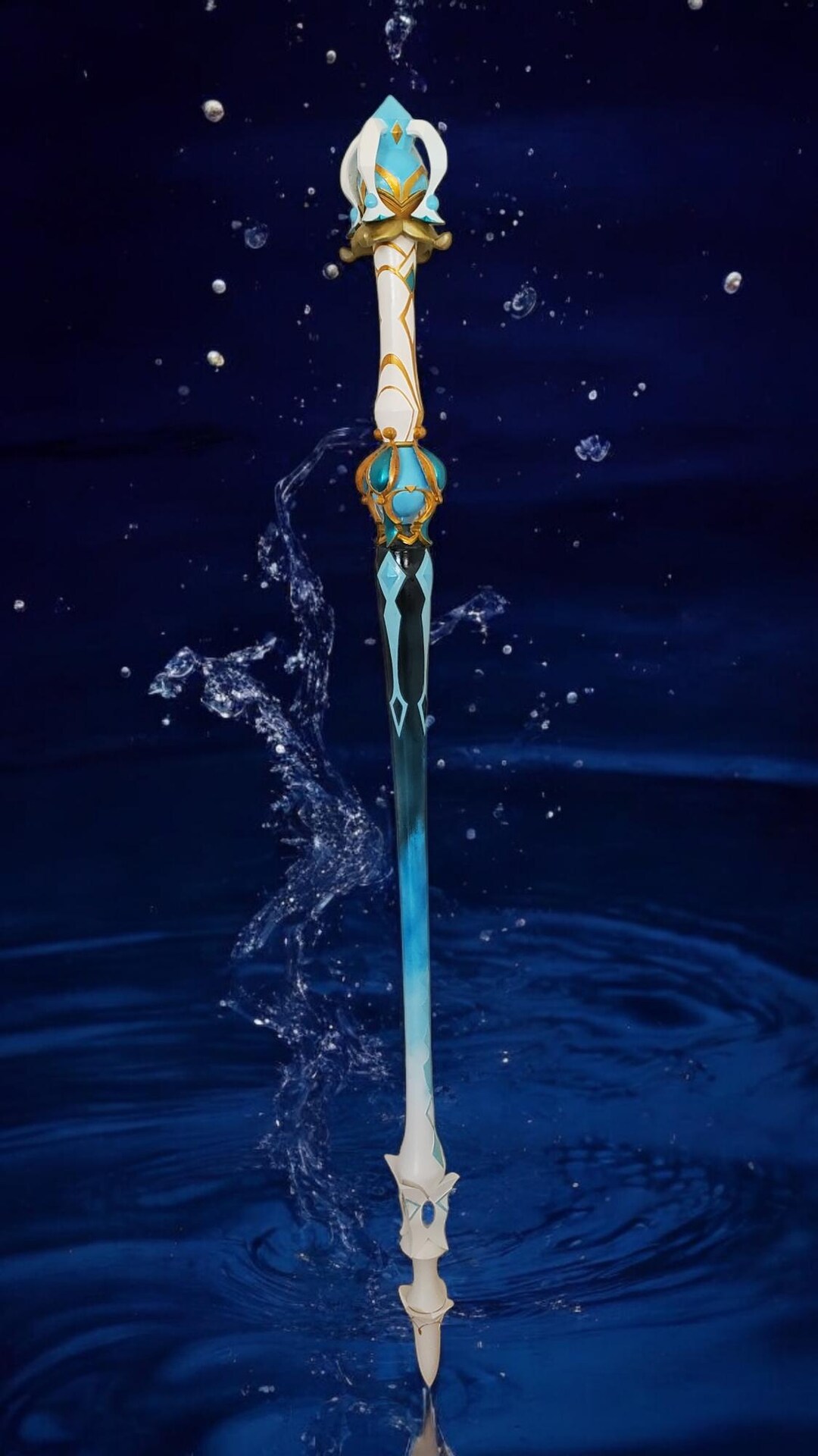 Genshin Impact Splendor of Tranquil Waters Cosplay Weapon Hand-painted ...