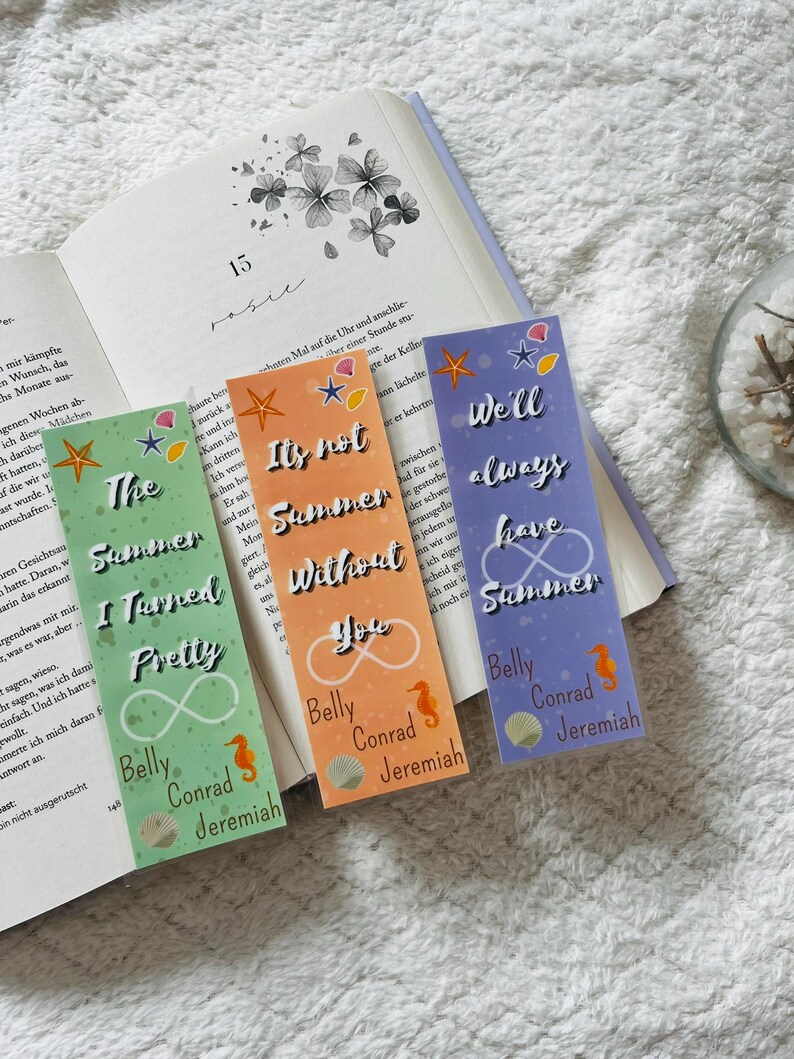 The Summer I Turned Pretty Bookmark Belly Conrad Jeremiah TSITP ...