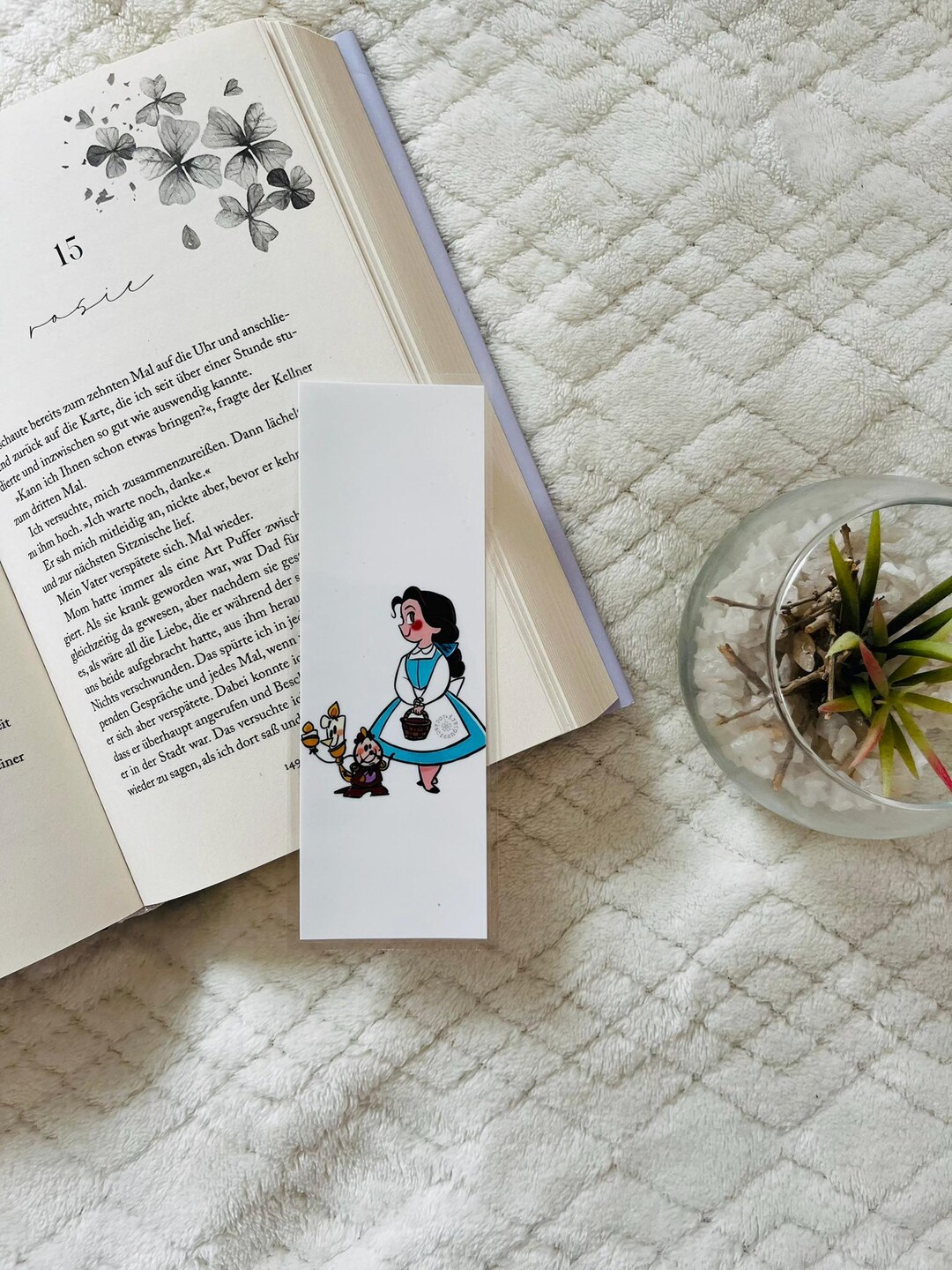 Bookmark Beauty and the Beast Handmade - Etsy