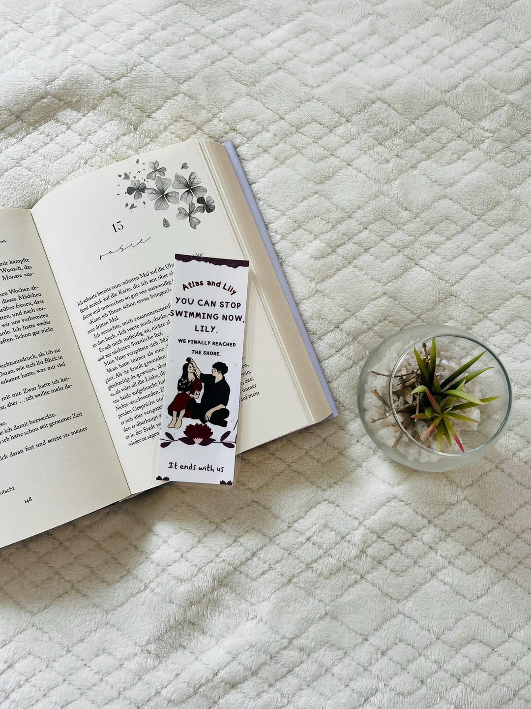 It Ends With Us Bookmarks Lily and Atlas Colleen Hoover Lily Bloom Just ...