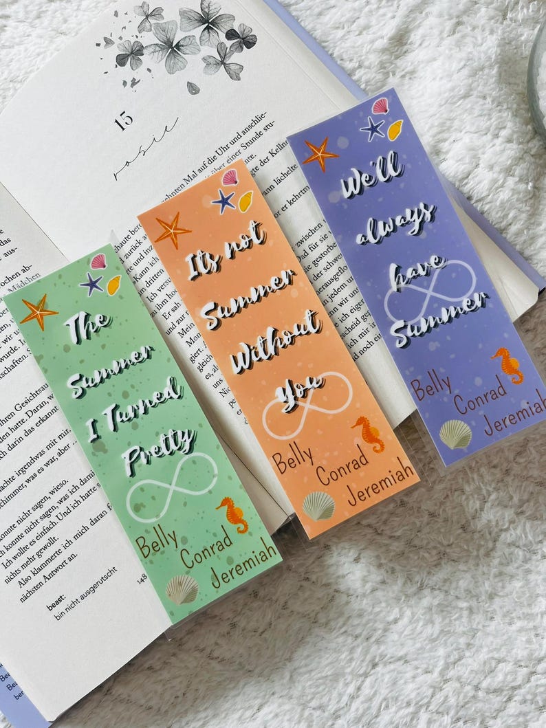 The Summer I Turned Pretty Bookmark Belly Conrad Jeremiah TSITP ...