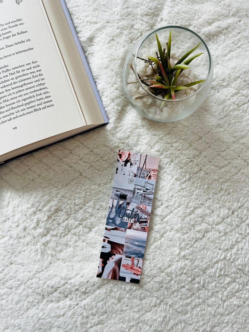 Outer Banks Bookmark Outer Banks Bookmark Gift Bookworm Handmade - Etsy