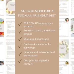 The Low FODMAP Meal Plan and Recipe Bundle - MPB1 - Etsy