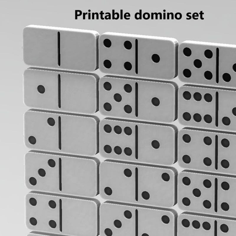 Domino Template - Etsy