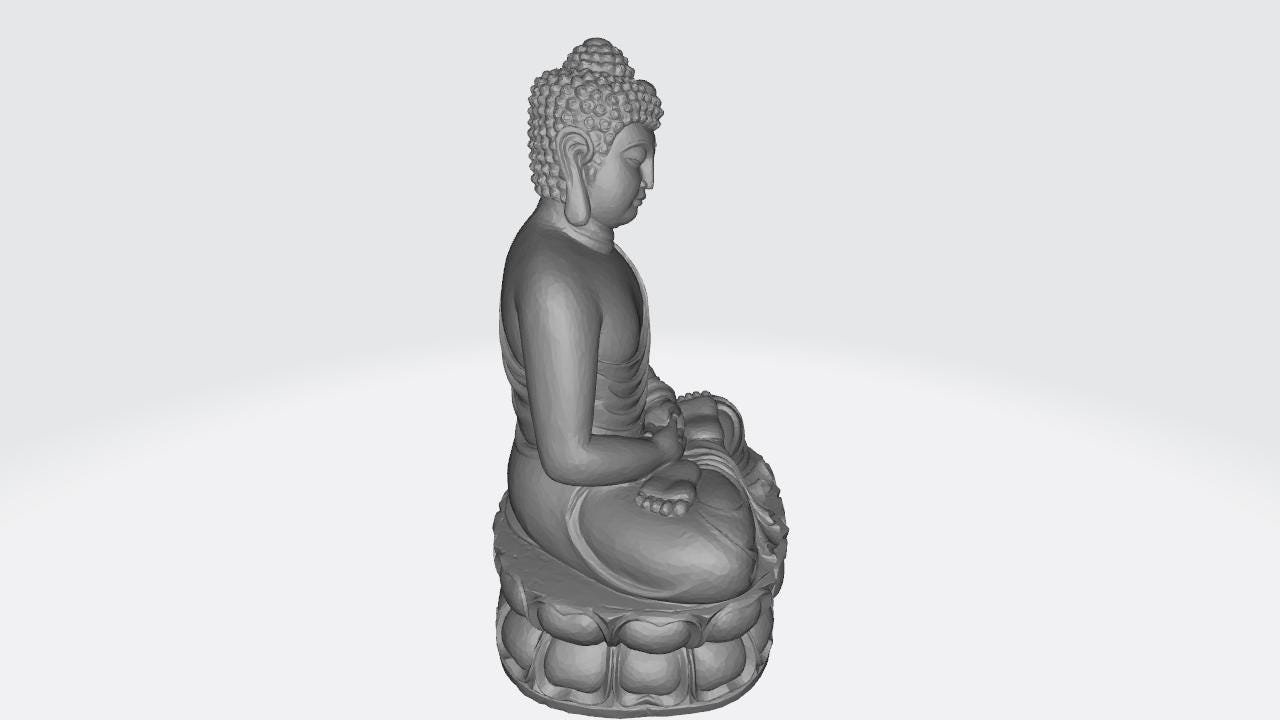 Buddha Figurine - Stl File for 3d Printer - Etsy