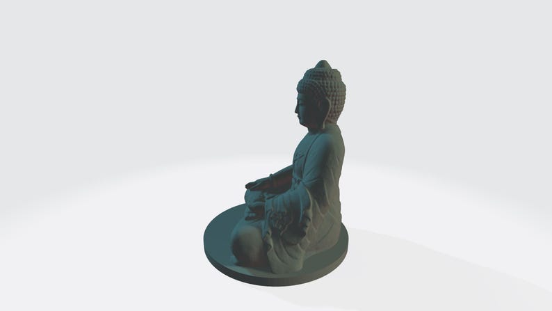 Meditating Buddha Statue - 3D STL File Digital Download, 3d Printable ...