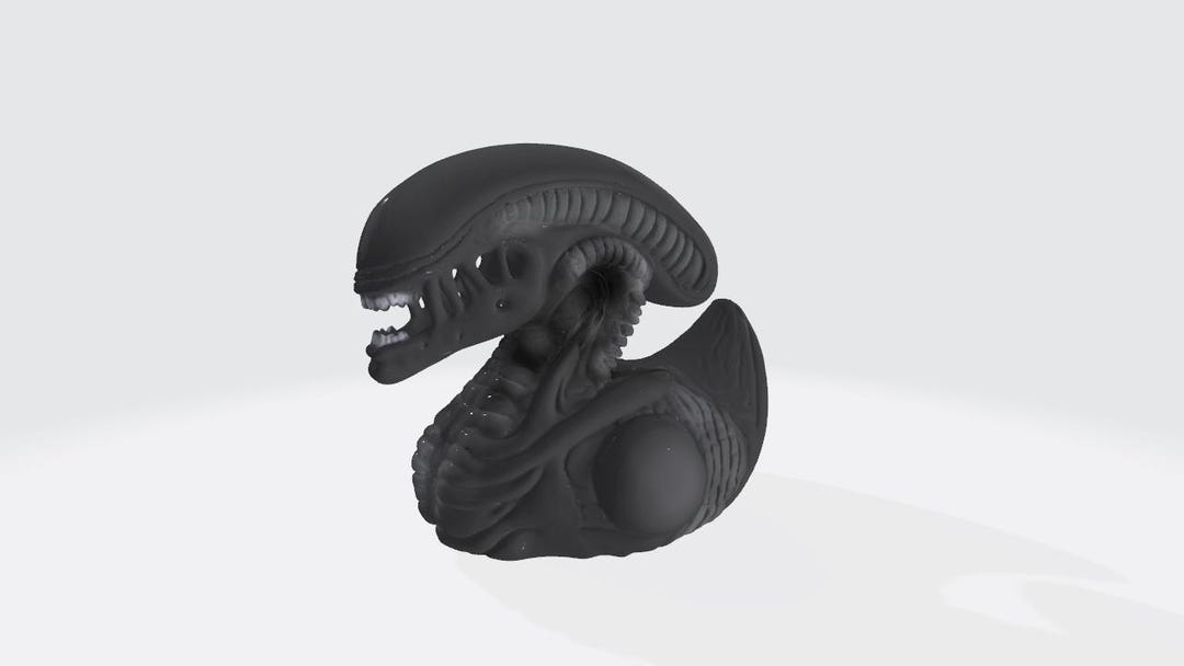 Alien Xenomorph Duck STL and OBJ File for 3d Printer and Animation ...