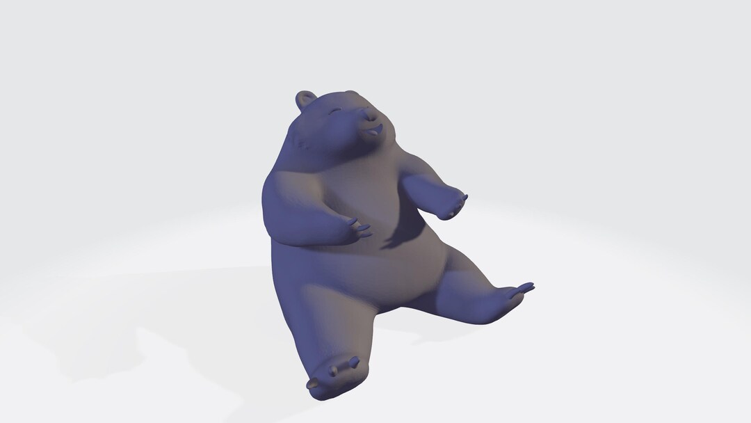 Panda STL File for 3d Printer, Printable Stl, Stl Sculpture, 3d Printer ...