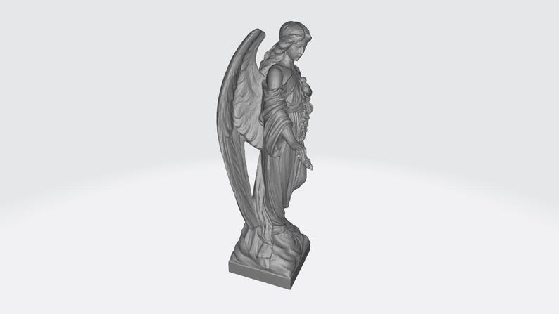 Angel Statue STL File for 3D Printer (digital Download) - Etsy