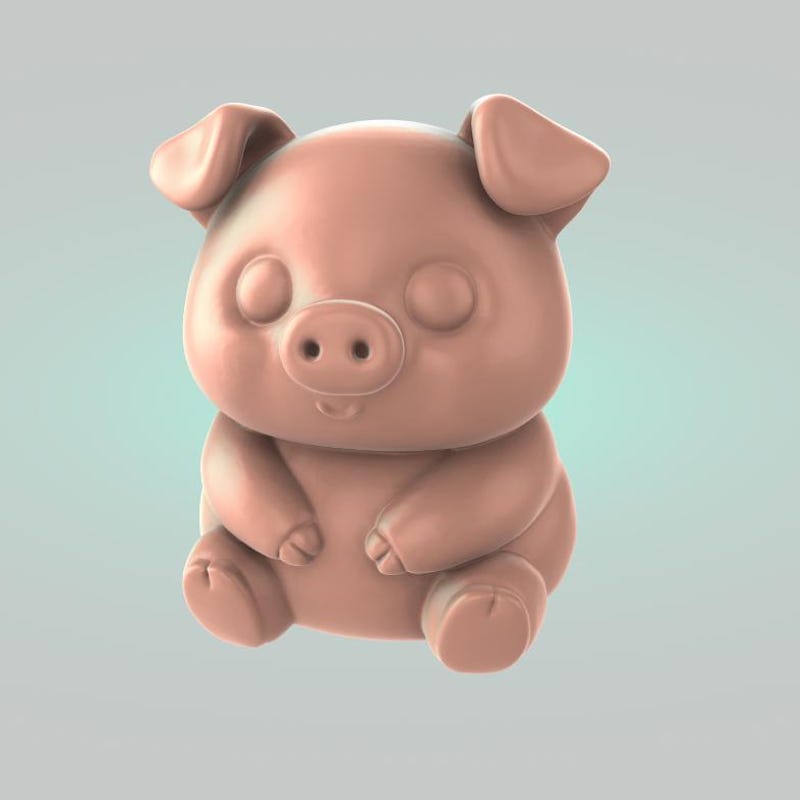 Pig Figurine - Etsy