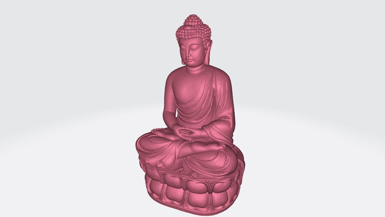 Buddha Figurine - Stl File for 3d Printer - Etsy