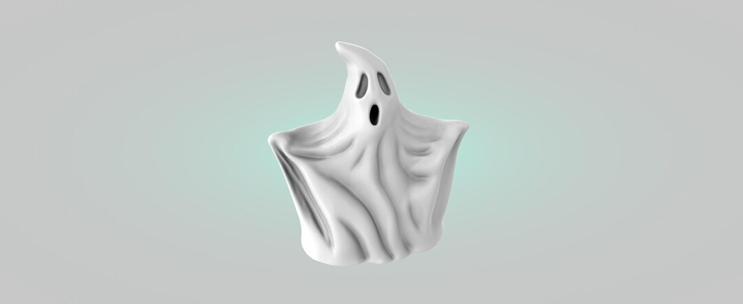 Ghost Statue - STL File for 3d Printer and Animation, Diy Miniature ...