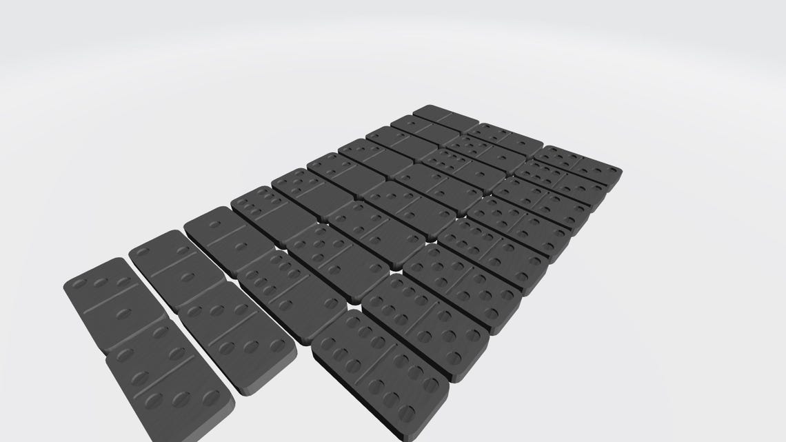 Domino Set, Board Game, Printable Domino Set, Printable Dominoes ...