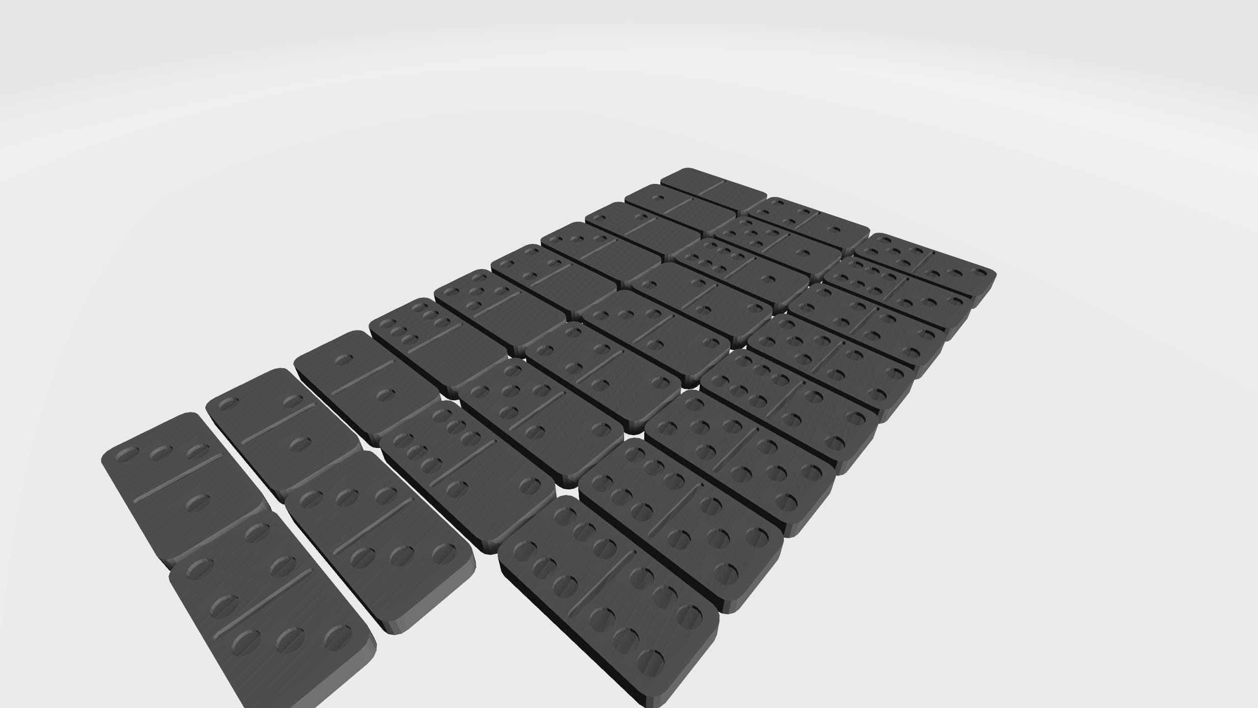 Printable Domino Set: 28 Double-six Dominoes (DXF, 3mf and STL File) - Etsy