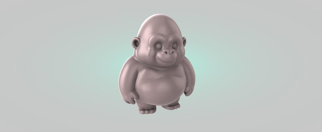 Monkey Miniature - STL File for 3d Printer (digital Download) - Etsy