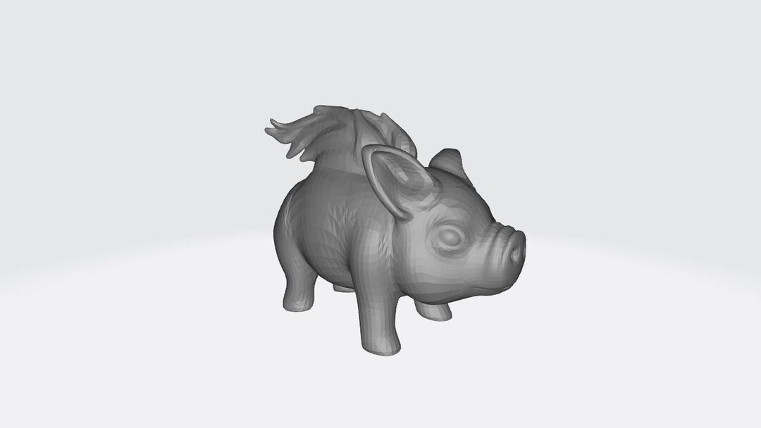 3D Pig Miniature Toy - STL File for 3D Printer - Etsy Australia