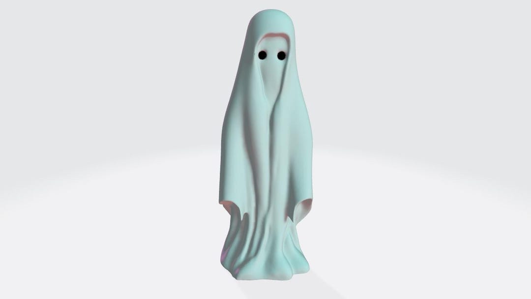 Printable Ghost STL File: 3D Halloween Decoration File (digital ...