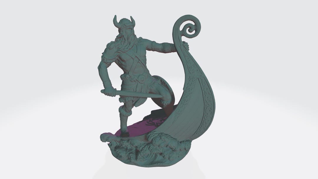 Viking Stl, 3d Printed Viking Statue, Printable Viking, Stl Statue ...