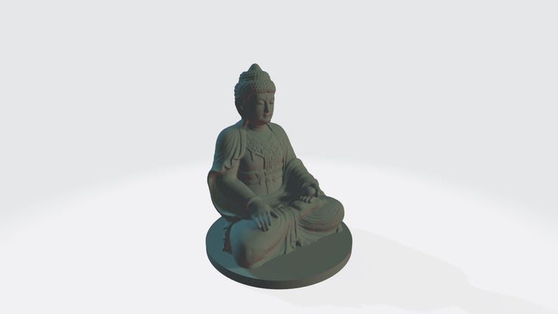Meditating Buddha Statue - 3D STL File Digital Download, 3d Printable ...