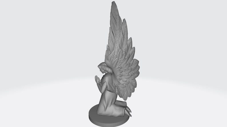 Praying Angel Miniature Statue - STL File (digital Download) - Etsy