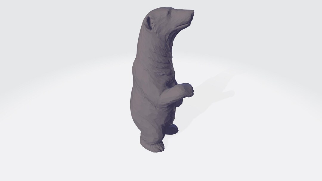 Bear STL File for 3d Printer, Printable Stl, Stl Sculpture, 3d Printer ...