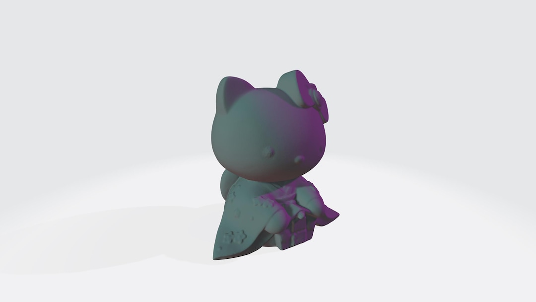 Hello Kitty Stl Miniature, 3d Printer File, Stl File, Printable ...