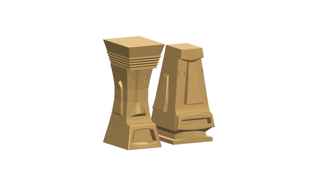 Moai Stl File, Statue, Sculpture Lowpoly, Printable, Stl, Stl Files ...