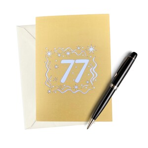 Happy 77th Birthday 3D Pop up Card, Birthday 3D Greeting Card, 5 X 7 ...