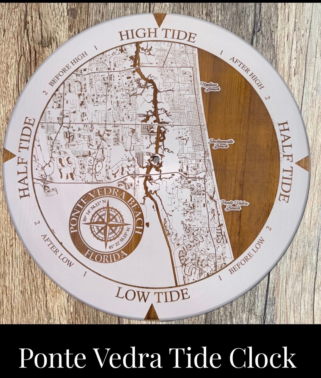 Florida Lowcountry Tide Clocks for Cities/towns N-Z FREE Shipping! - Etsy
