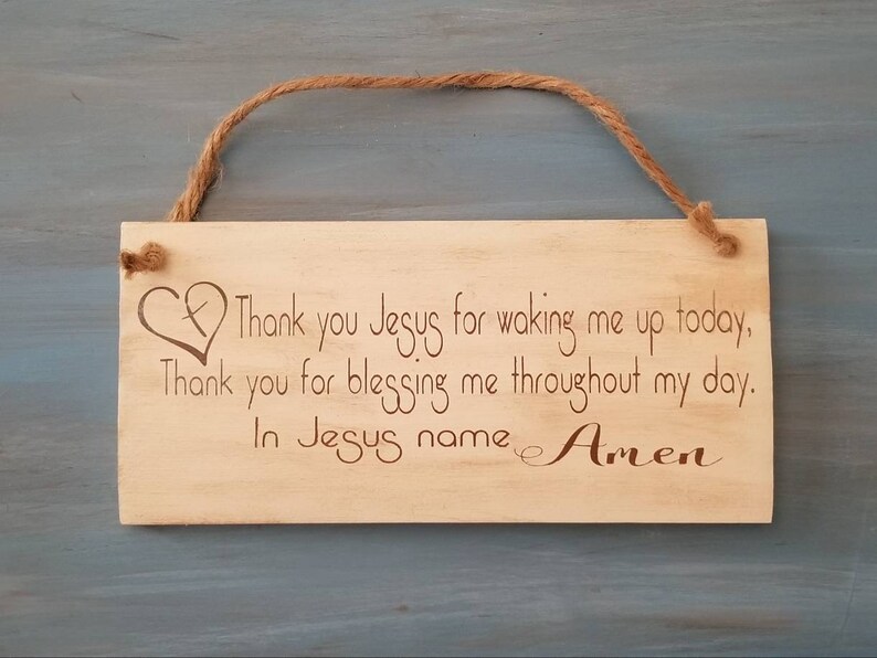Wall Sign Thank You Jesus Sm - Etsy