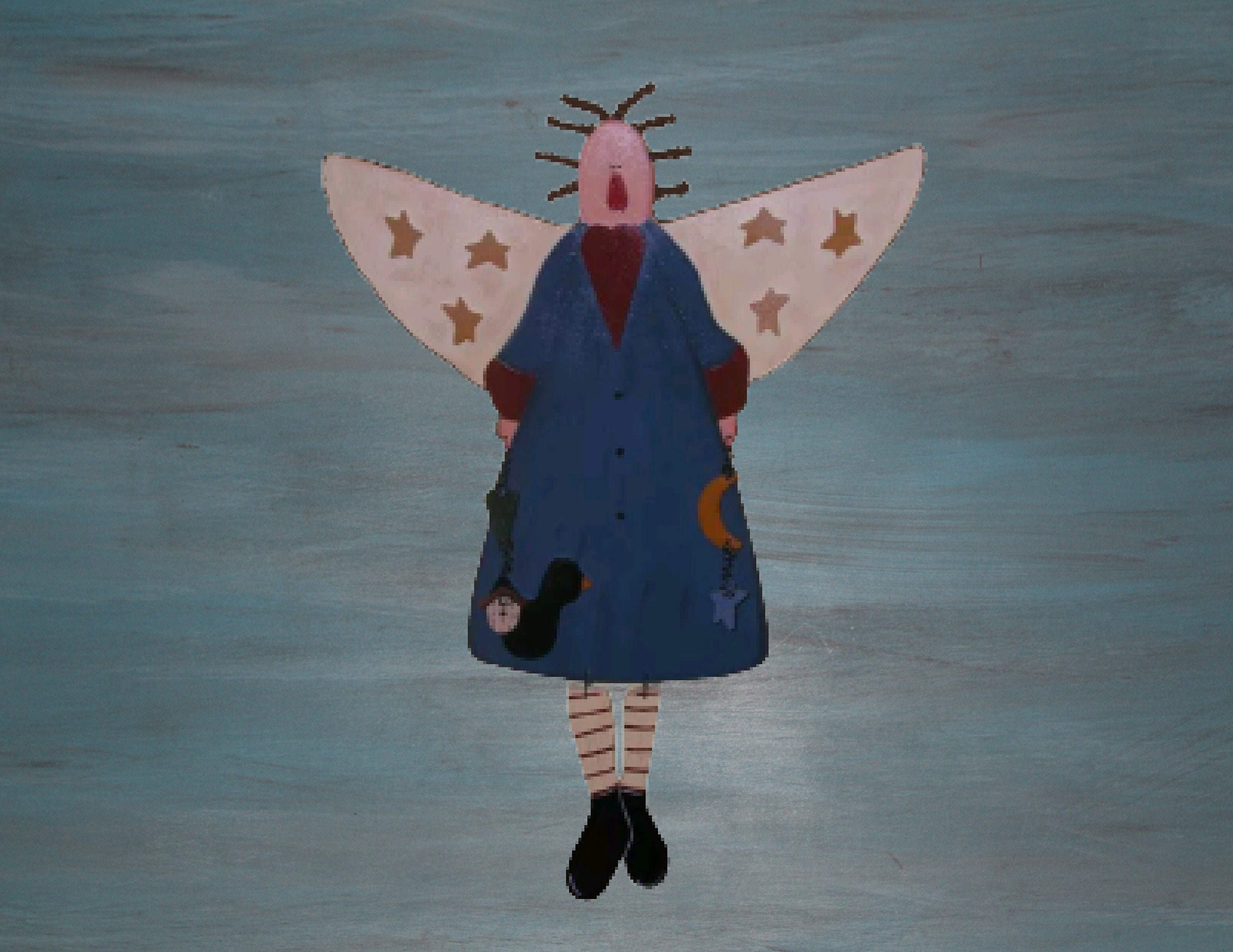 Primitive Angel Girl Lte Wall Sign - Etsy