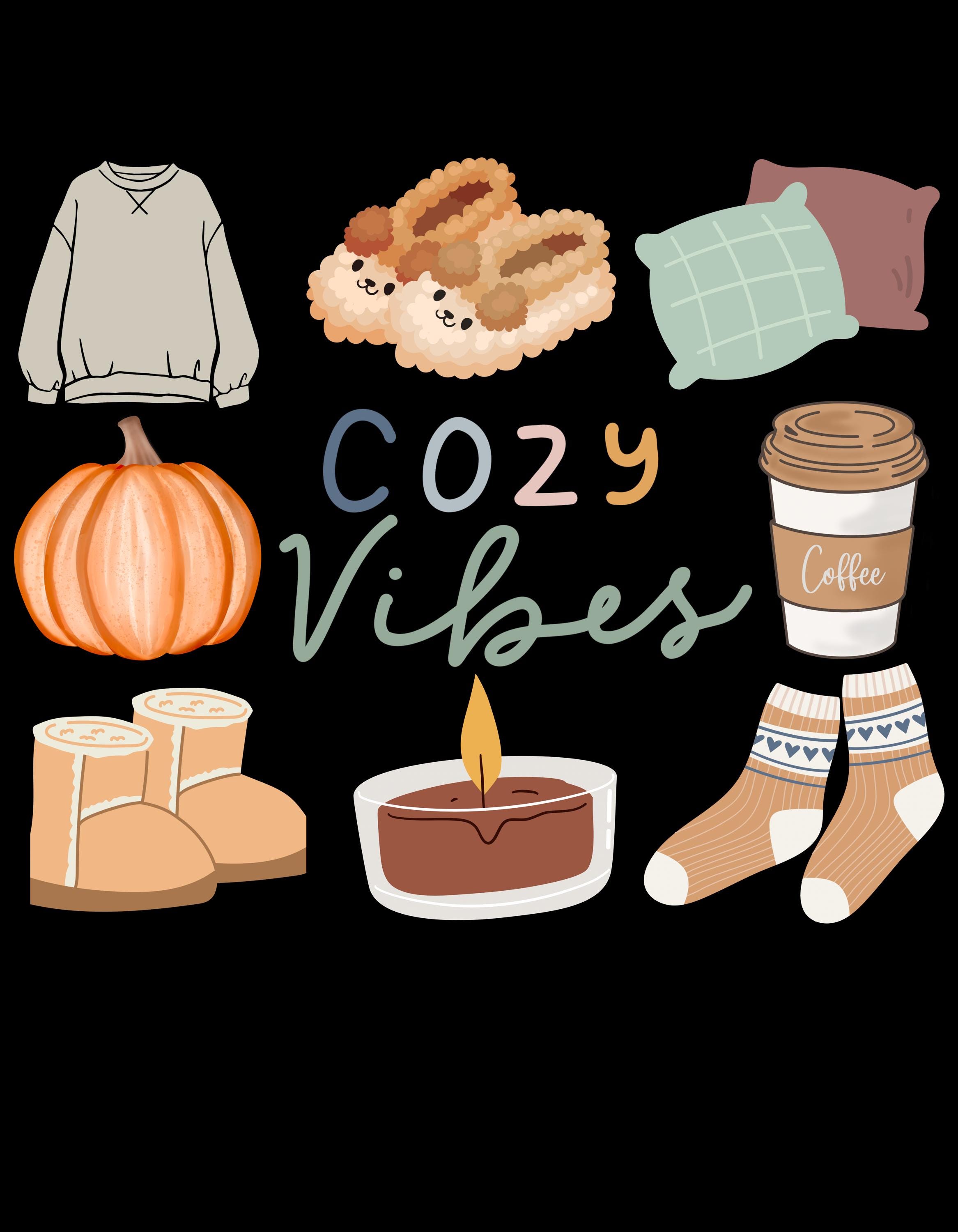 Cozy Vibes PNG, Cozy Png, Fall Png, Cozy Vibes Svg, Cozy Shirt Svg ...
